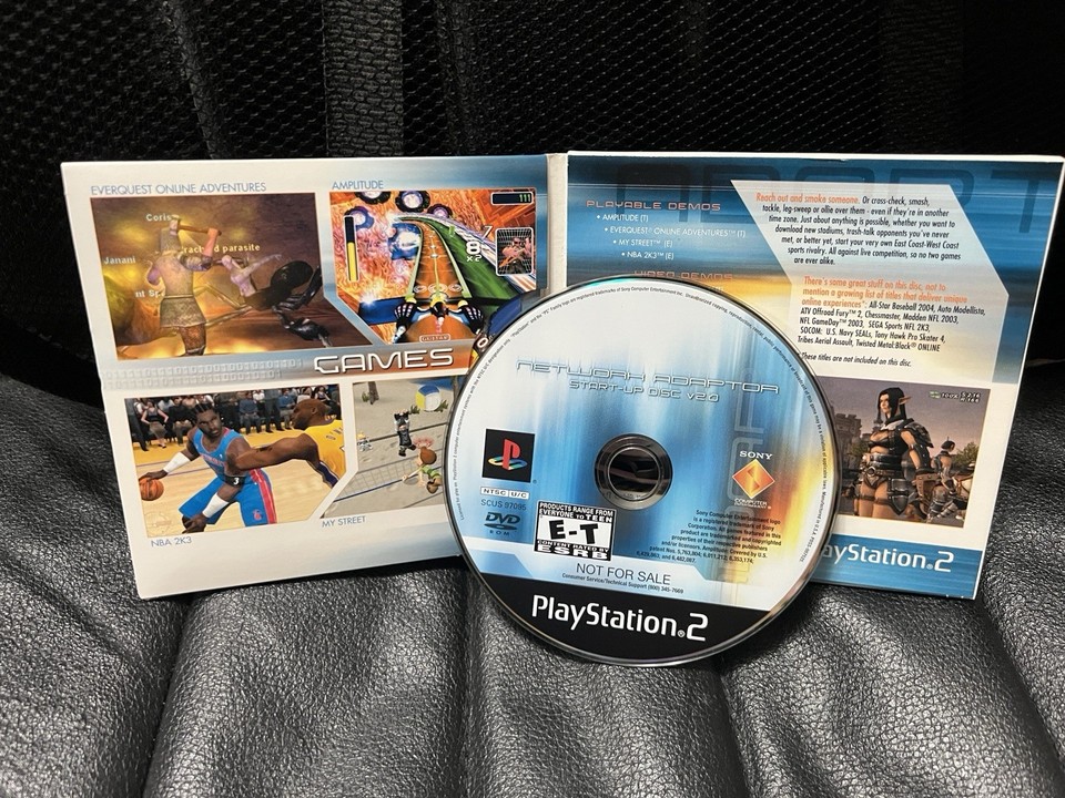 Sony Playstation 2 PS2 Network Adapter Start-up Discs 1.0, 2.0, 2.5 ...
