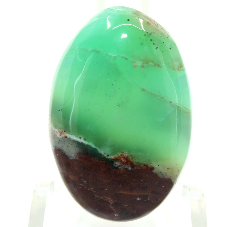 AAA 38.70 Cts Bio Chrysoprase Gemstone Oval Cabochon Loose Gemstone ...
