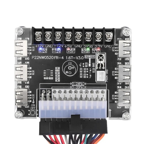 24 Pins ATX Alimentation Électrique Breakout Board Module Adaptateur ...