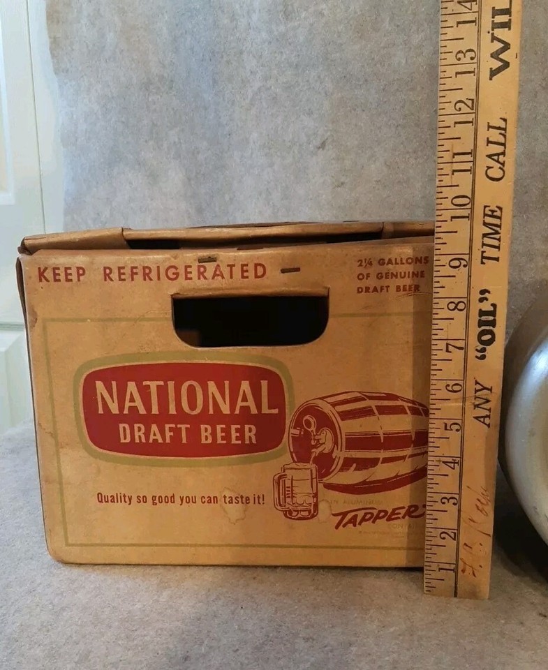 Vintage National Draft Beer Box & Can National Bohemian Baltimore MD ...