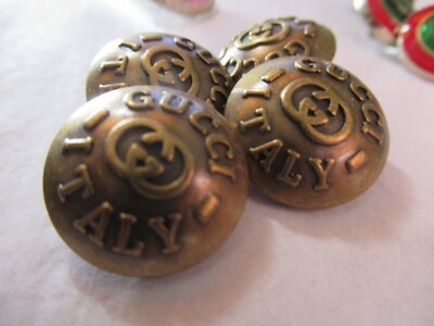 Gucci 4 buttons BRONZE color GG 20 mm BUTTONS THIS IS FOR 4 | eBay