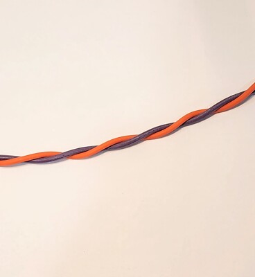 TXL Automotive Hook-up Wire 22 AWG Gauge ORANGE + VIOLET TWISTED PAIR ...