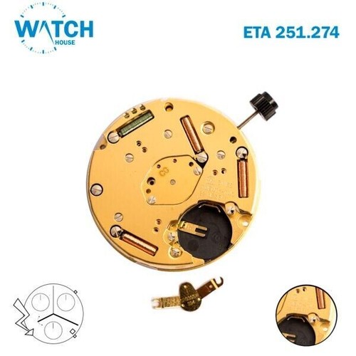 ETA Swiss made Movement 251.274 replaces 251.272 Quartz NEW! | eBay