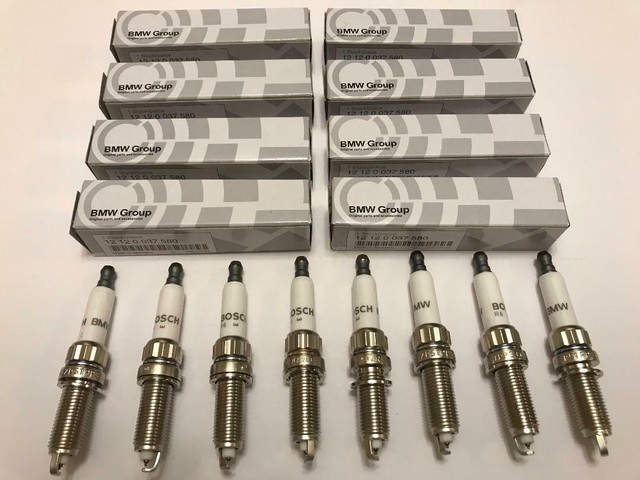 8x Spark Plugs 12120037580 For BMW N63 750i F01 F02 550i 650i F12 F13 ...