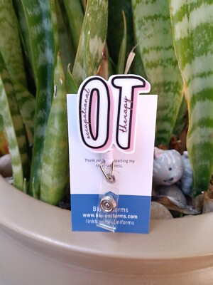 Occupational Therapy Badge Reel Holder/ ID / Clip | eBay
