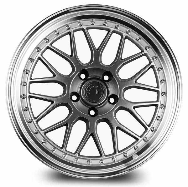 18" Aodhan AH02 Wheels 18x8.5 / 18x9.5 5x120 +35 Hyperblack Rims Set 4 ...