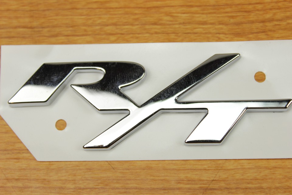 Dodge Mopar Chrome RT R/T Emblem Badge Nameplate Challenger Charger ...