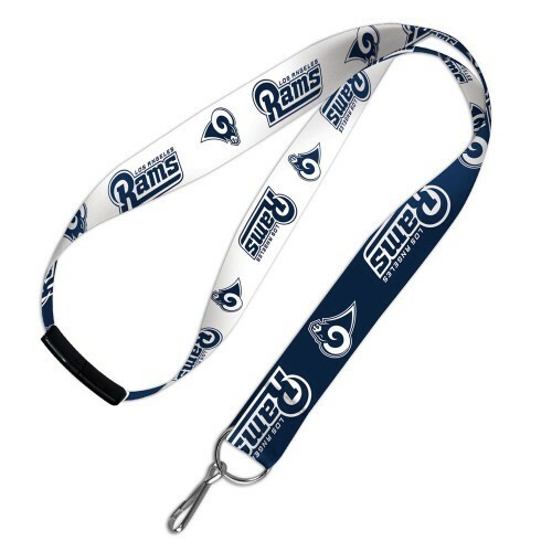 Los Angeles Rams NFL Lanyard Clip Neck Tag Keychain for ID Keys Ticket ...