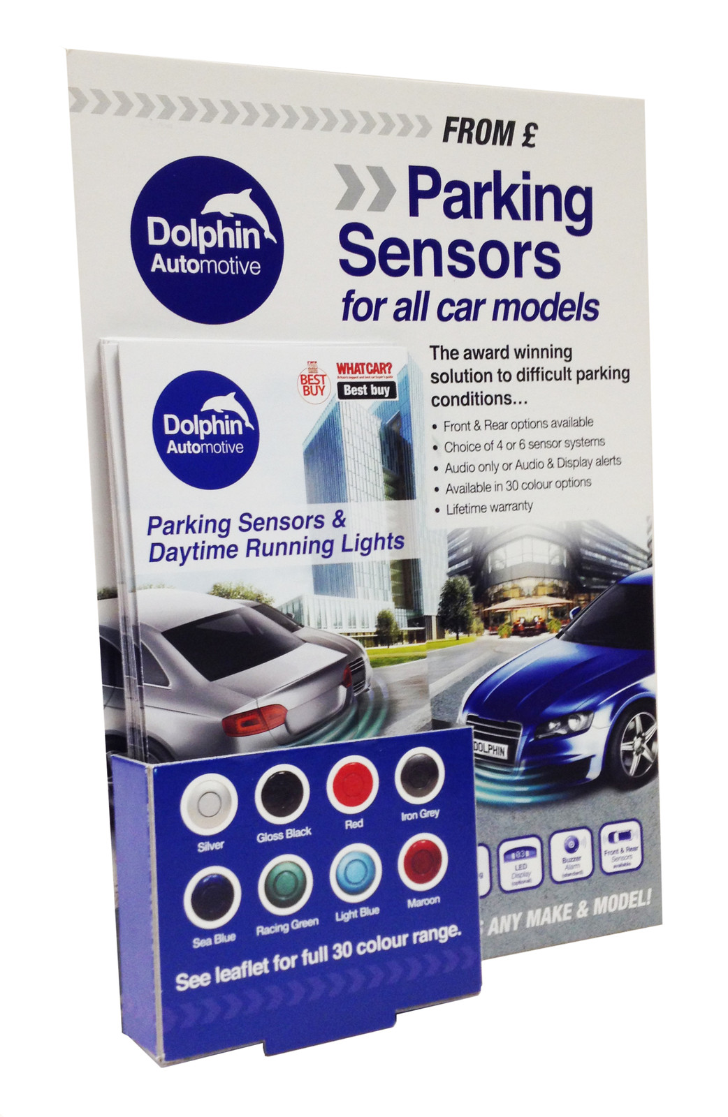 Dolphin DPS400 Reverse Parking Sensor Kit - 4 Sensors Audio Buzzer ...