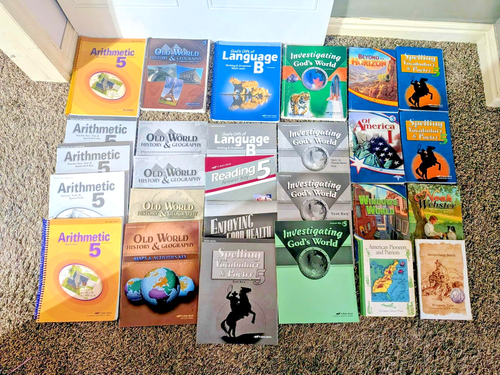 Abeka 5th Grade Arithmetic Language B Investigating Gods World Old ...