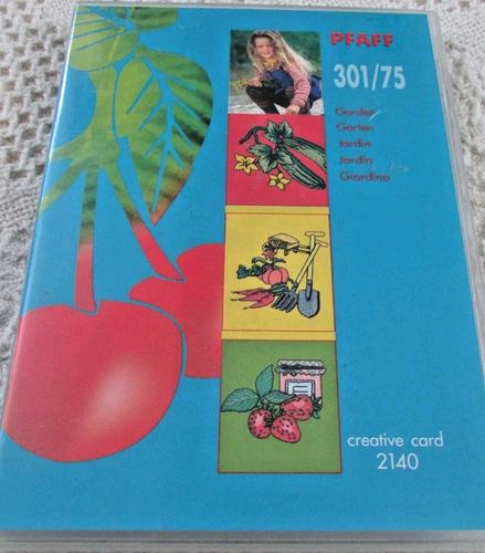 PFAFF 2140/44/70 GARNEN FRUIT VEG Design #301 Creative Card/Case ...