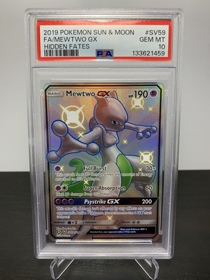 Pokemon TCG Mewtwo GX SV59/SV94 - Hidden Fates - PSA 10 GEM MINT | eBay UK