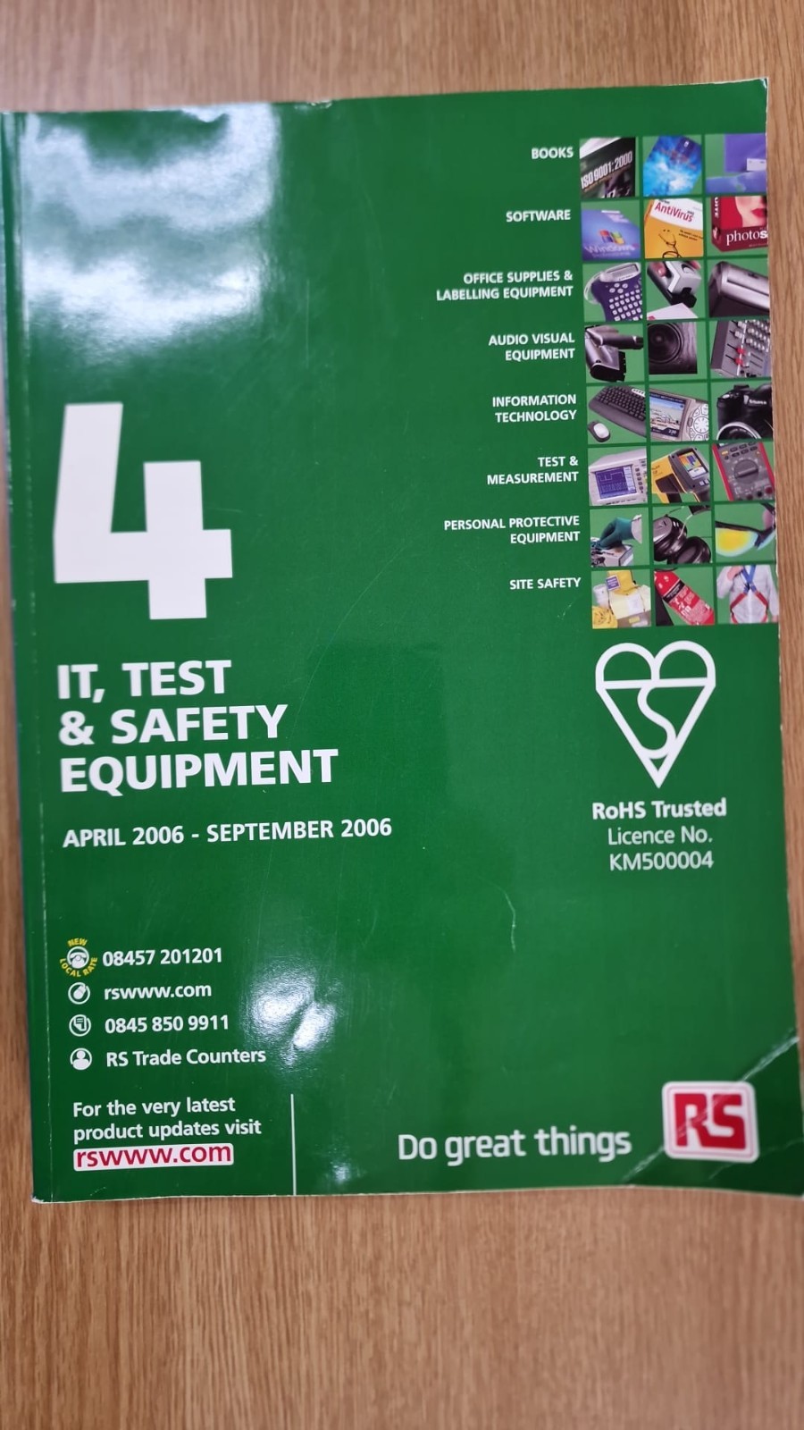 RS COMPONENTS ELECTRONIC COMPONENTS CATALOGUE BOOK 4 APRIL 2006-SEP ...
