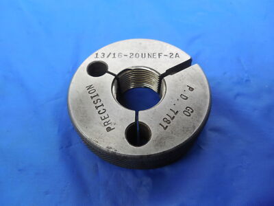 13/16 20 UNEF 2A THREAD RING GAGE .8125 GO ONLY P.D. = .7787 13/16-20 ...