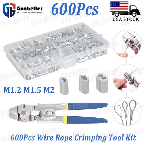 Aluminum Double Barrel Crimping Loop Sleeve with Wire Rope Crimping ...