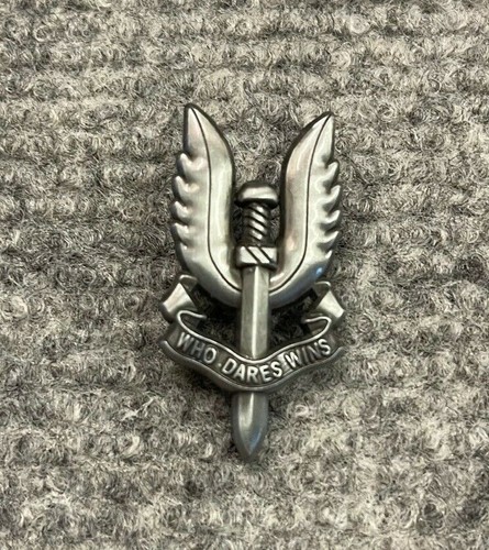 New Special Air Service SAS Brushed Metal Finish Tie Pin Badge, Who ...