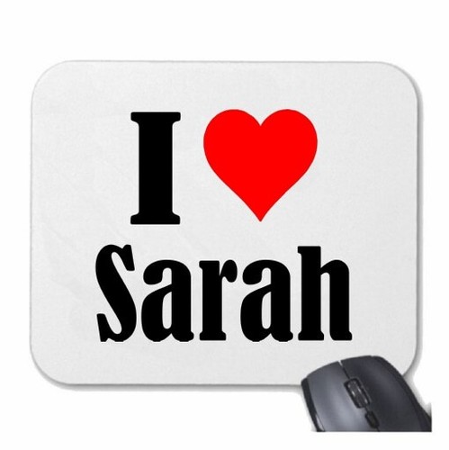 MOUSEPAD Mauspad I Love Sarah Ich Liebe Sarah | eBay