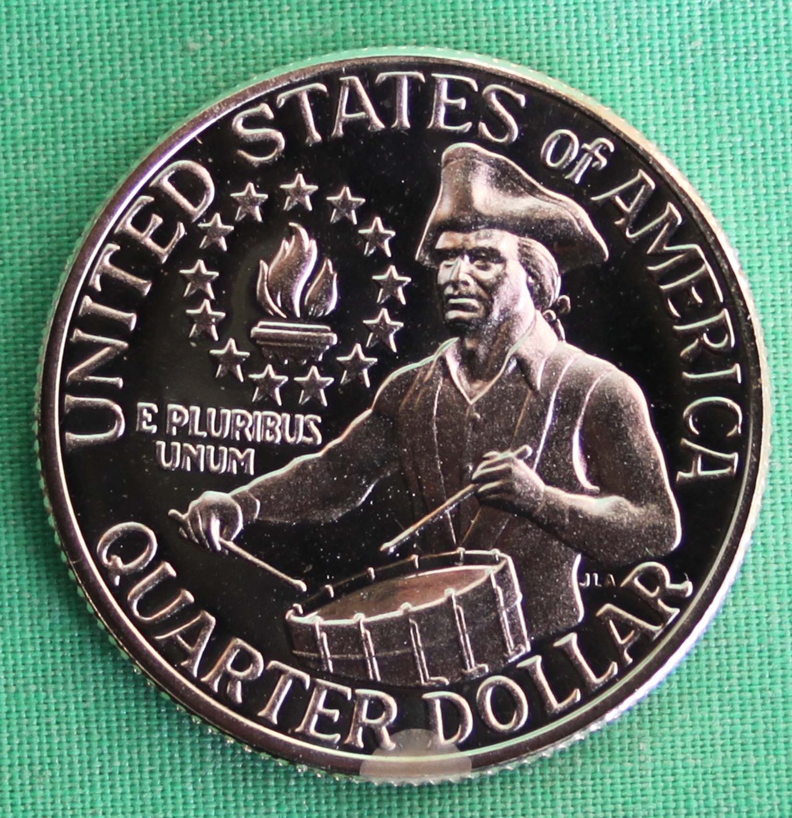 1976 40% Silver Proof Washington Quarter 25c Coin Twenty-Five Cents ...