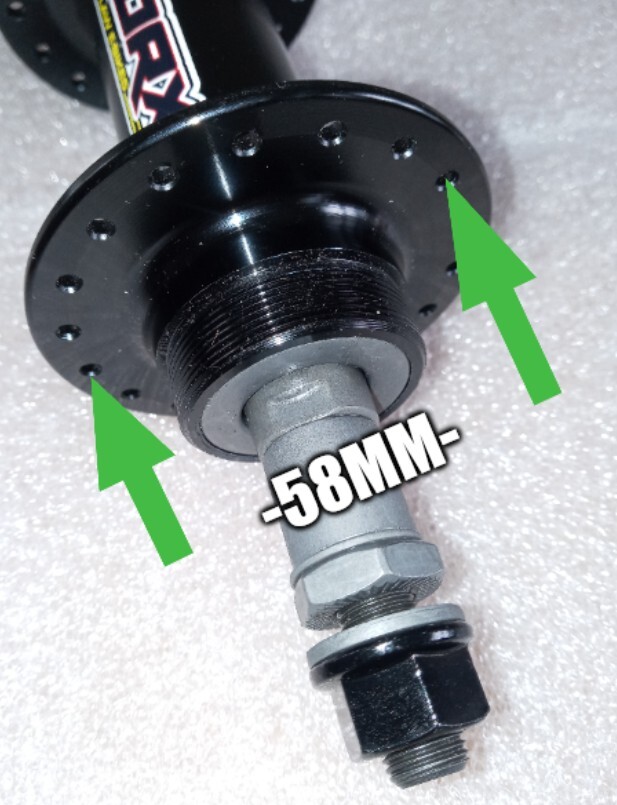 Fat bike rear hub 170mm 32H 3/8" freewheel aluminum disc type. | eBay