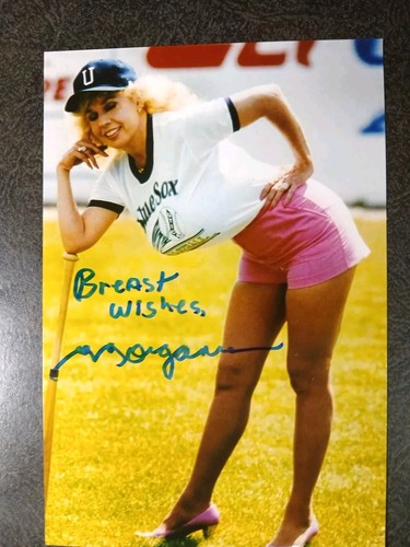 MORGANNA THE KISSING BANDIT Hand Signed Autograph 4X6 Photo =SEXY ...