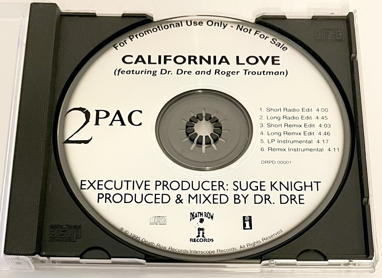 2PAC, California Love, Single, Promo, CD, 1995 | eBay