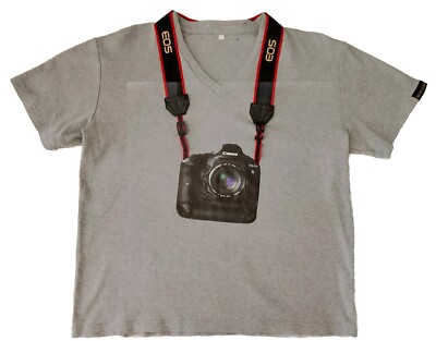 Canon EOS Shirt With Real Camera Strap Size Medium T-Shirt. RARE! | eBay