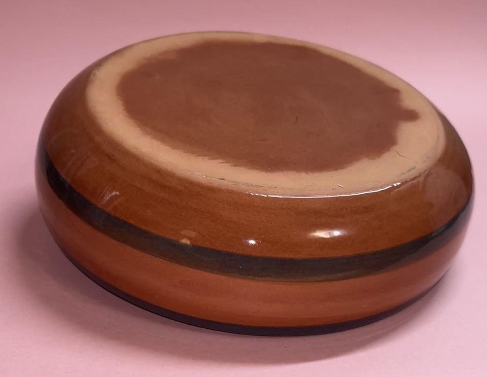 Pottery Red Ware Dish Made in Italy, Hand-painted Nautical Sail Boats ...