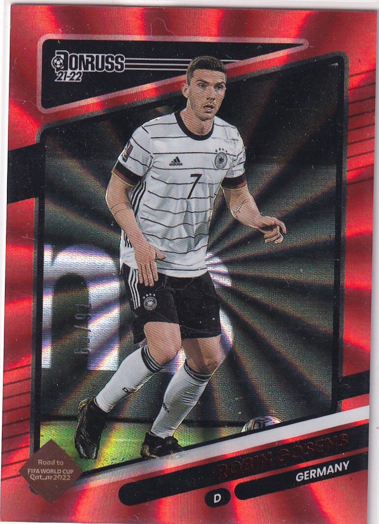 Panini Donruss Soccer 2021-22 Road To Qatar No. 72 Robin Gosens Red ...