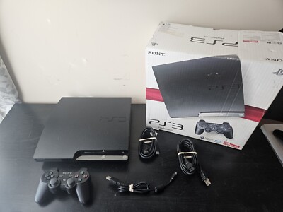 Sony PlayStation 3 PS3 Slim 120GB Console in Original Box ~ CECH-2001A ...