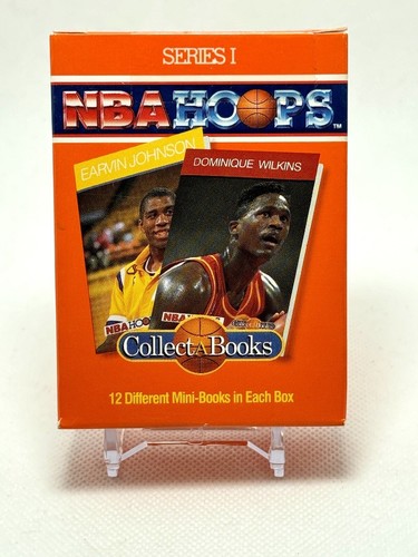 1990 NBA Hoops Series 1 Collect-A-Books Box 3 Basketball Magic Wilkins ...