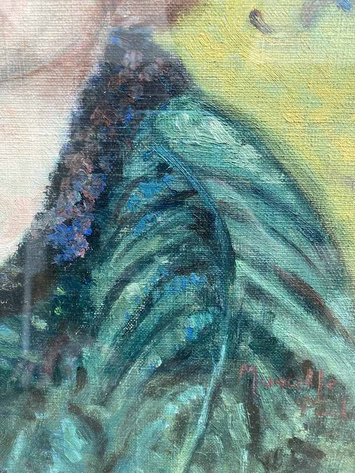 Very Beautiful Oil Painting Portrait Woman Young Girl Early Marcelle ...