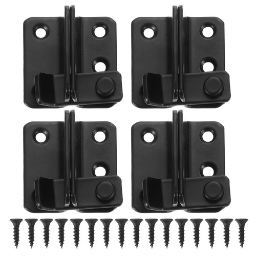 4pcs Flip Door Sliding Latch, Left Slide Latch Door Lock with Screws ...