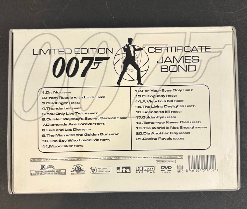 The Best of BOND 007 James Bond Ultimate Edition 21 DVD Disc Box Set ...