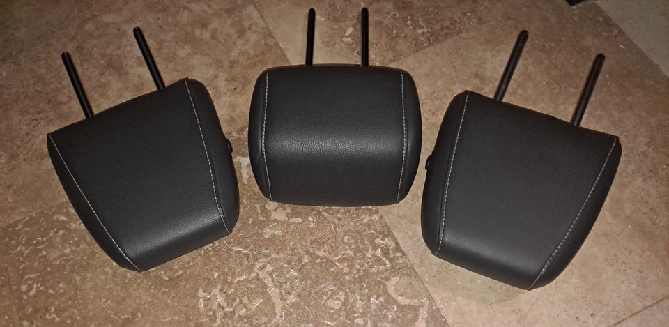 2013-2019 Ford Escape C-Max Rear Leather Head Rest Folding Set of 3 ...