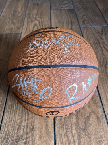 Pistons Team Signed NBA Official Game Ball Ben Rasheed Wallace Hamilton ...