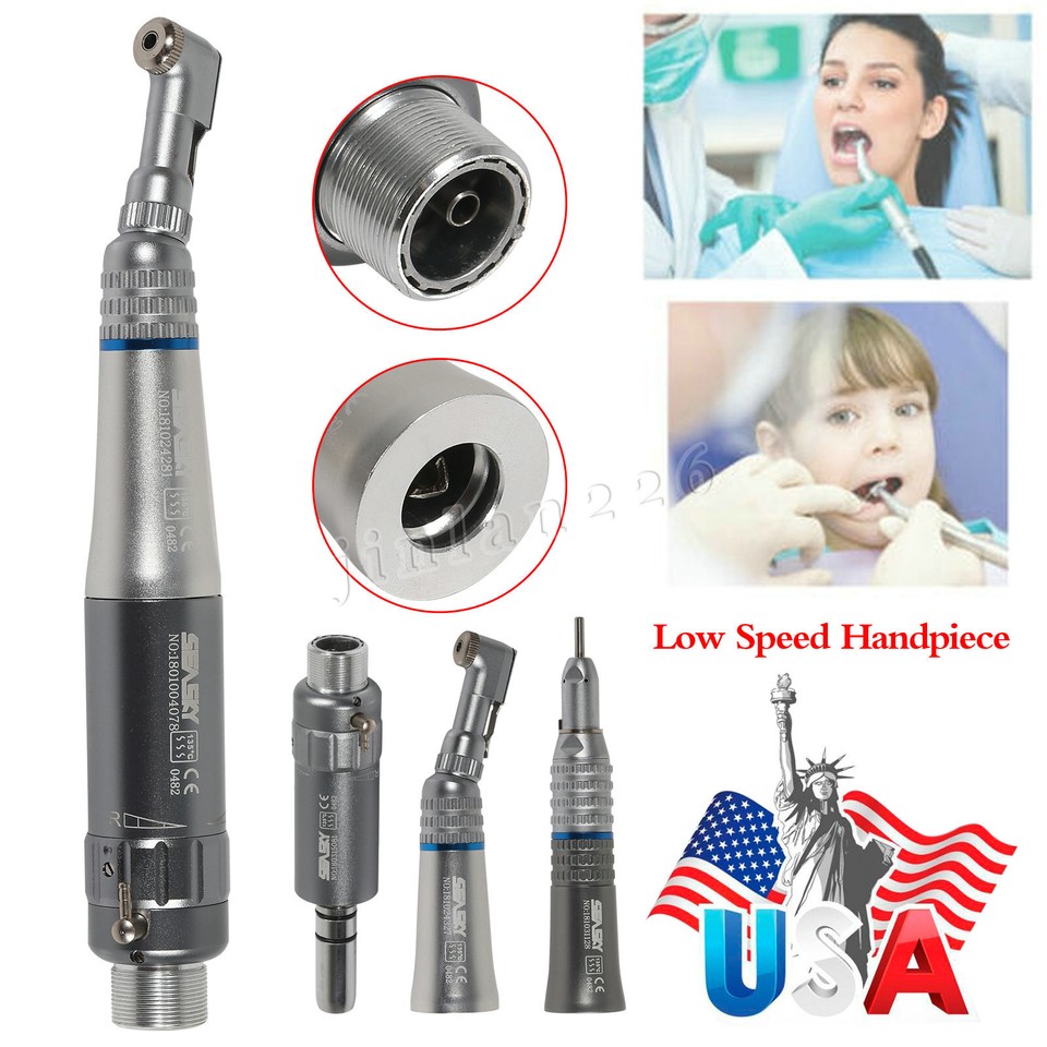 Dental low slow speed straight handpiece/ contra angle/ air motor 2/4 ...