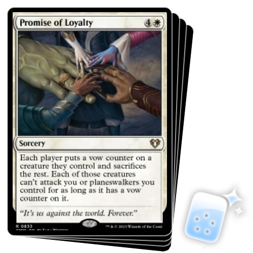 PROMISE OF LOYALTY (COMMANDER DECK) X4 Commander Masters Magic MTG MINT ...