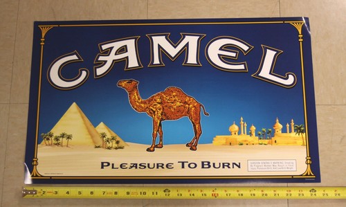 Camel cigarette sign approx. 25" x 14" - New | eBay