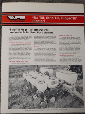 White No-Till, Strip-Till, Ridge-Till Planters Brochure | eBay