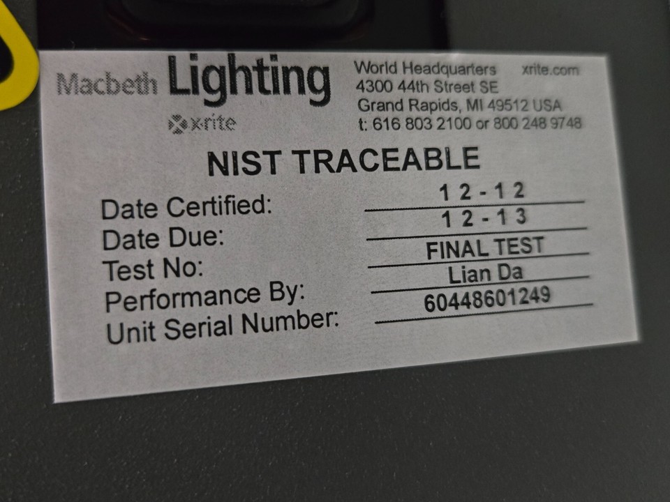 X-Rite Macbeth SPLIII : Spectralight III Light Box (1249) | eBay