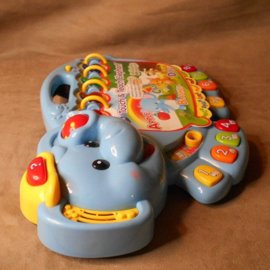 VTech Touch & Teach Elephant 2014 Learning Numbers and Letters Tested ...