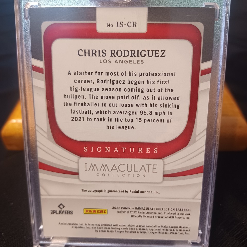 2022 Immaculate Chris Rodriguez Signature 25/25!!! | eBay