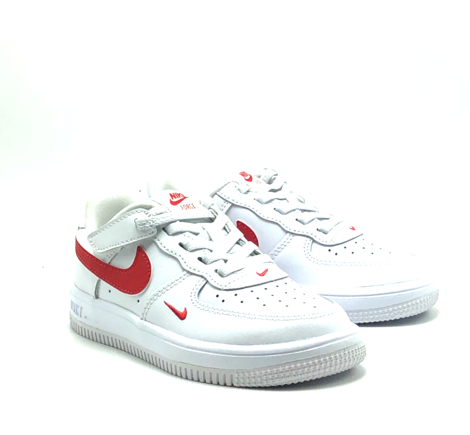 *NEW* Pre-School Kids Nike Air Force 1 Low Easy On (PS) White/Red ...