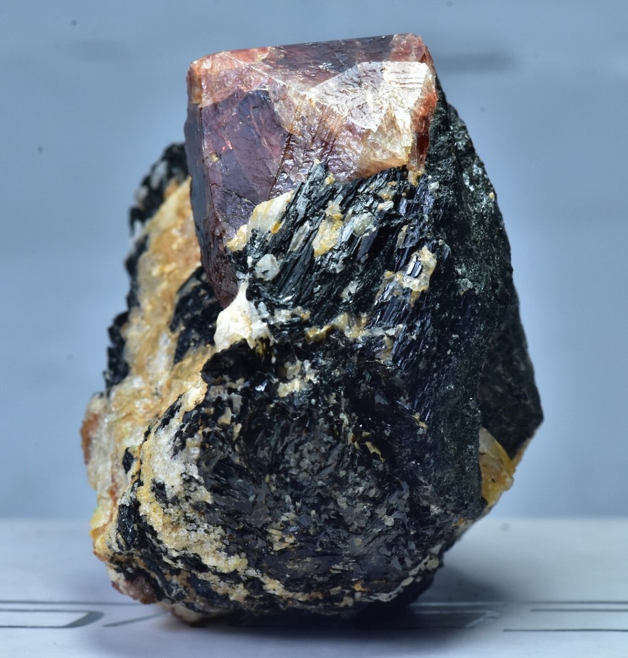 WOW 126 Gram Natural Fluorescent Terminated Deep Red Zircon Crystal ...