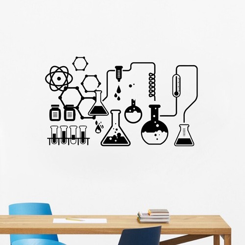Science Chemical Art Decor Scientist Chemistry Wall Decals For School ...