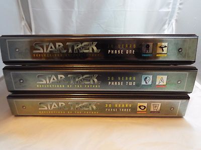 STAR TREK 30 YEARS COMPLETE SET OF PHASE 1/2/3 COLLECTORS BINDERS | eBay UK