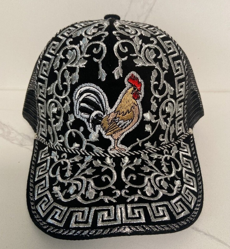 Silver Color Plated Hat Artisanal MeshBack Gris Gorra Artesanal ...