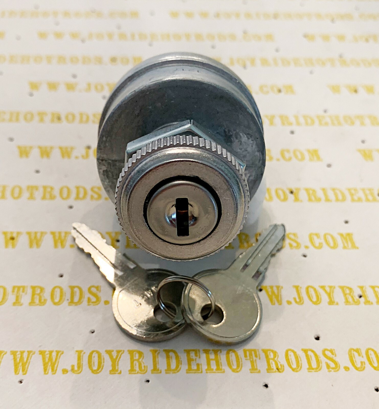 Custom, Hot Rod, Universal Keyed Ignition Switch With Ribbed Alum Bezel ...