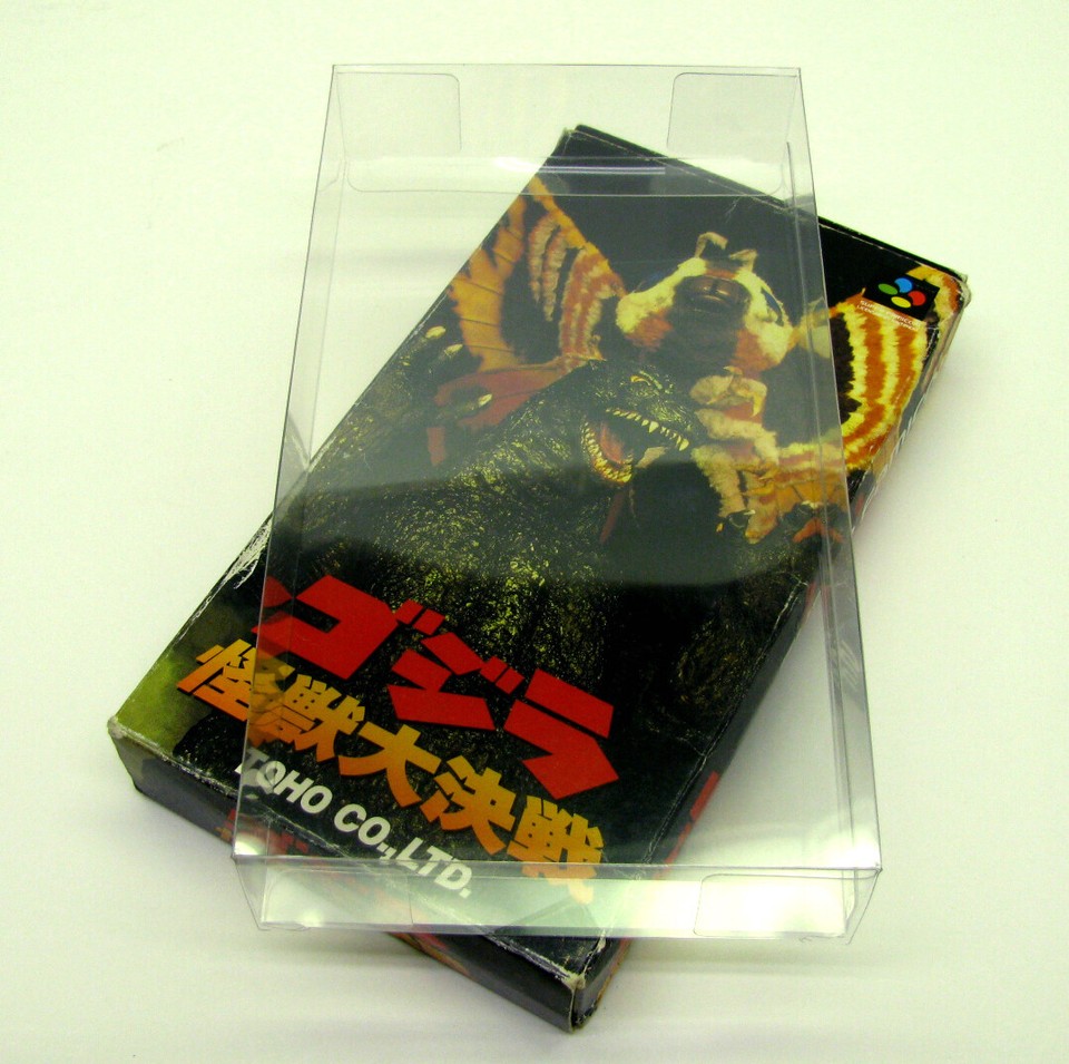 5X NINTENDO SUPER FAMICOM CIB GAME - CLEAR PLASTIC PROTECTIVE BOX ...