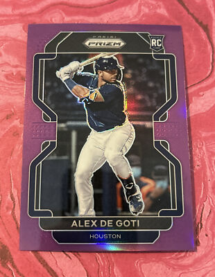 2022 Panini Prizm Baseball Alex De Goti Astros RC Purple Prizm Parallel ...
